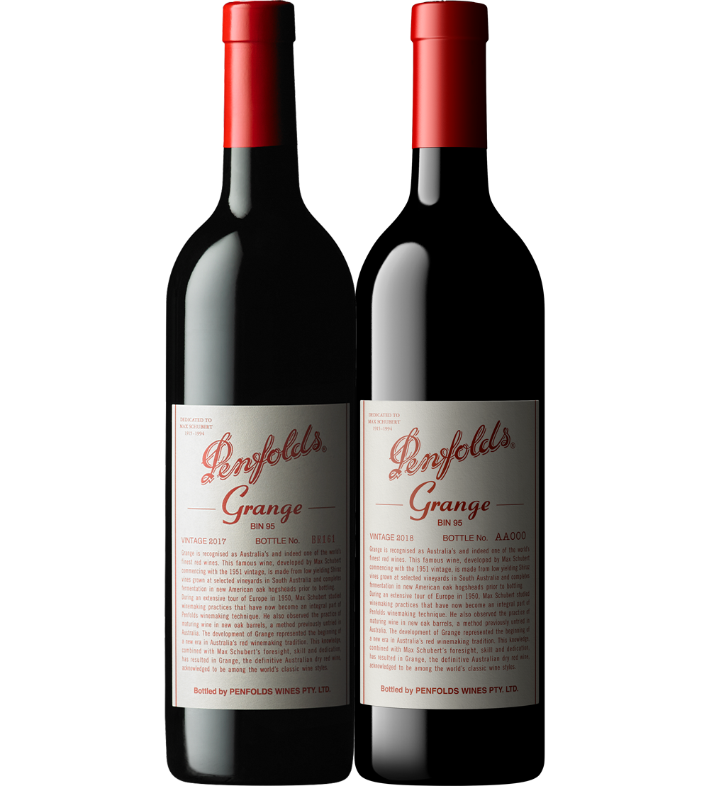 Grange 2017 & 2018 Duo | Gift Box with Tasting Booklet | Penfolds Wines