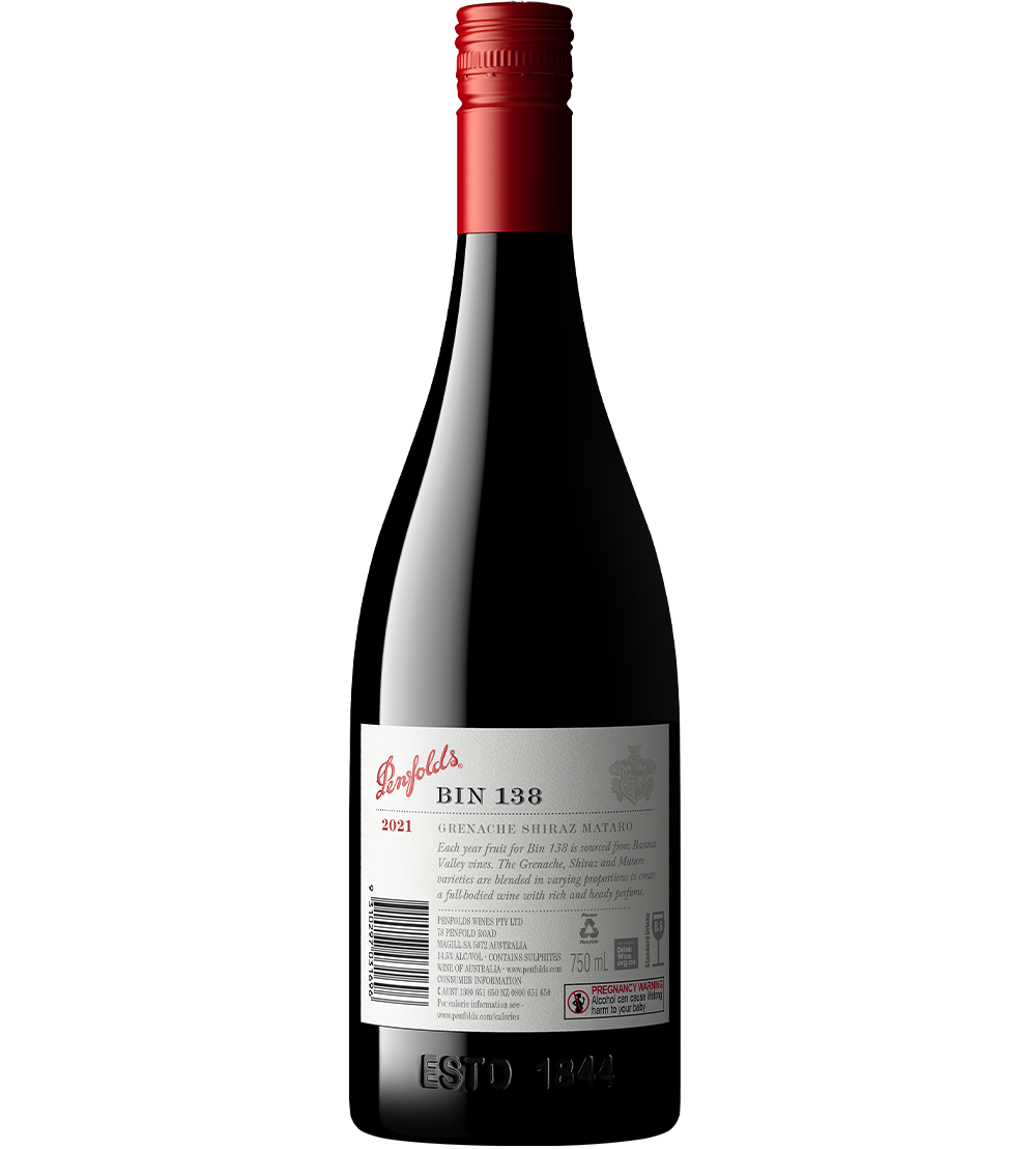 Bin 138 Grenache Shiraz Mataro 2021 | Penfolds Wines