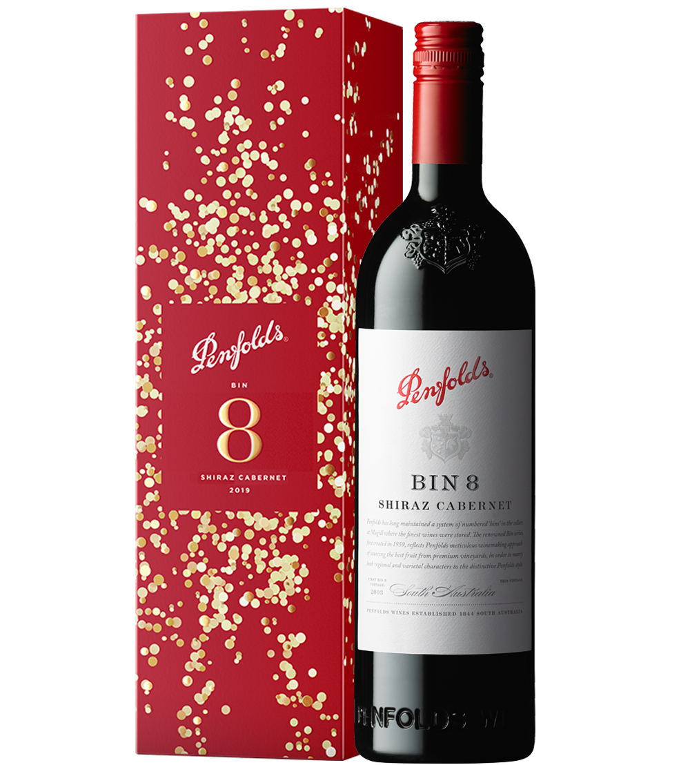 Bin 8 Shiraz Cabernet 2019 Gift Box | Penfolds Wines